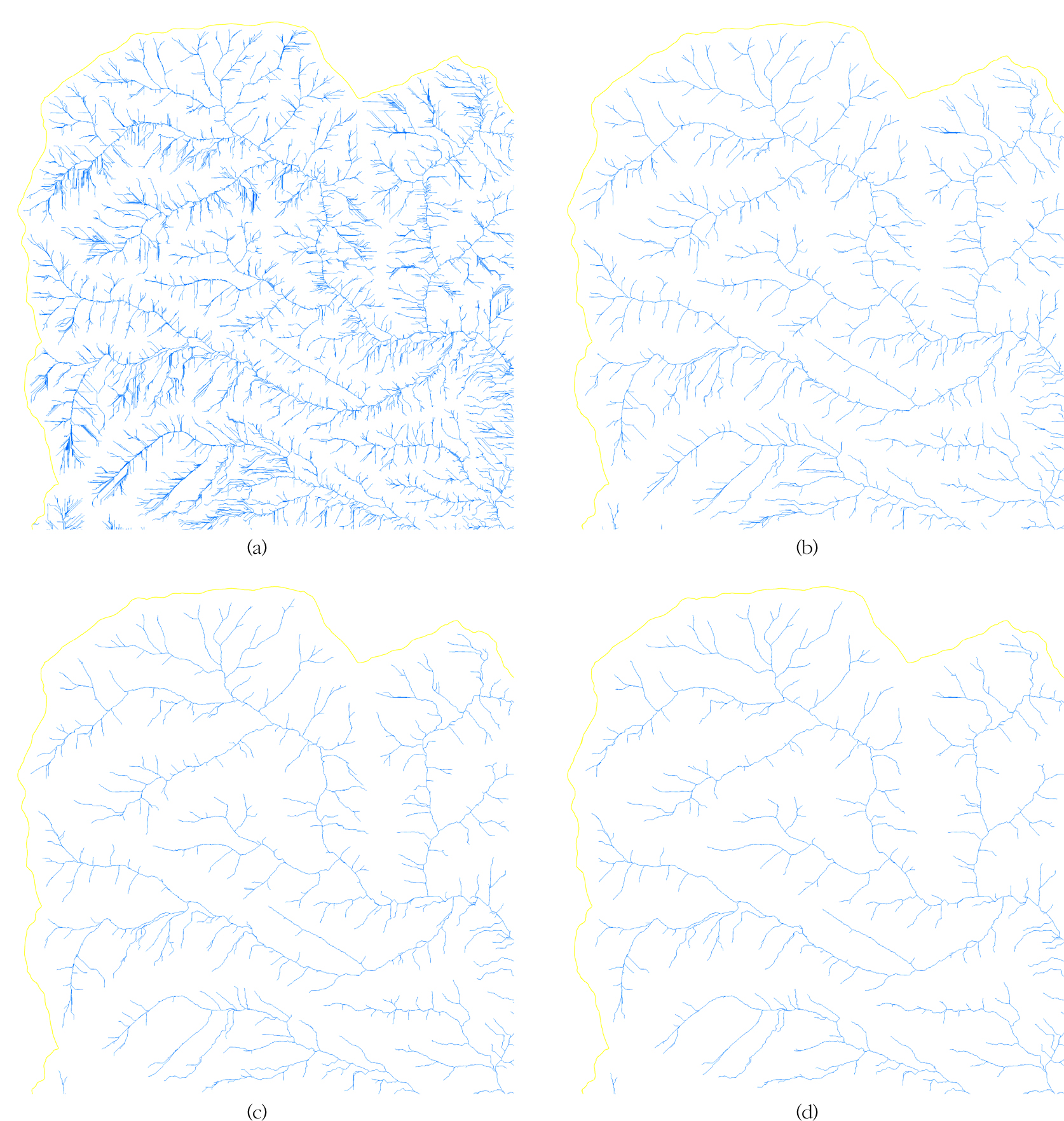 Determining the Optimal Threshold Contributing Area using Stream Drop ...